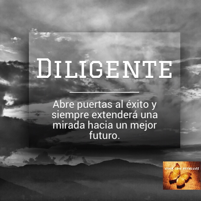 Diligente – Vivir con detalles