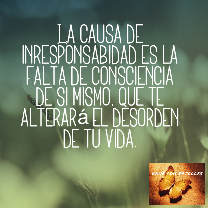 Irresponsabilidad – Vivir con detalles
